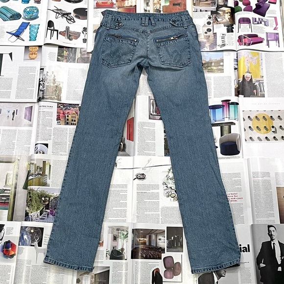 bebe | Jeans | Bebe Vintage 200s Low Rise Medium Wash Cargo Style ...